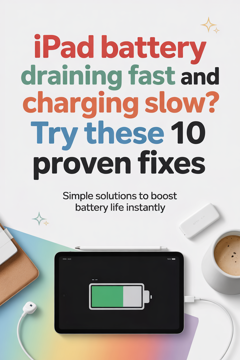 IPad Battery Draining Fast And Charging Slow? Try These 10 Proven Fixes ...
