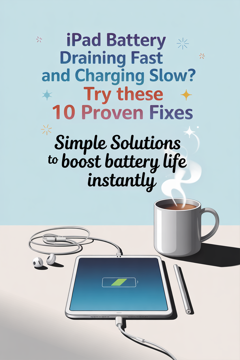 IPad Battery Draining Fast And Charging Slow? Try These 10 Proven Fixes ...