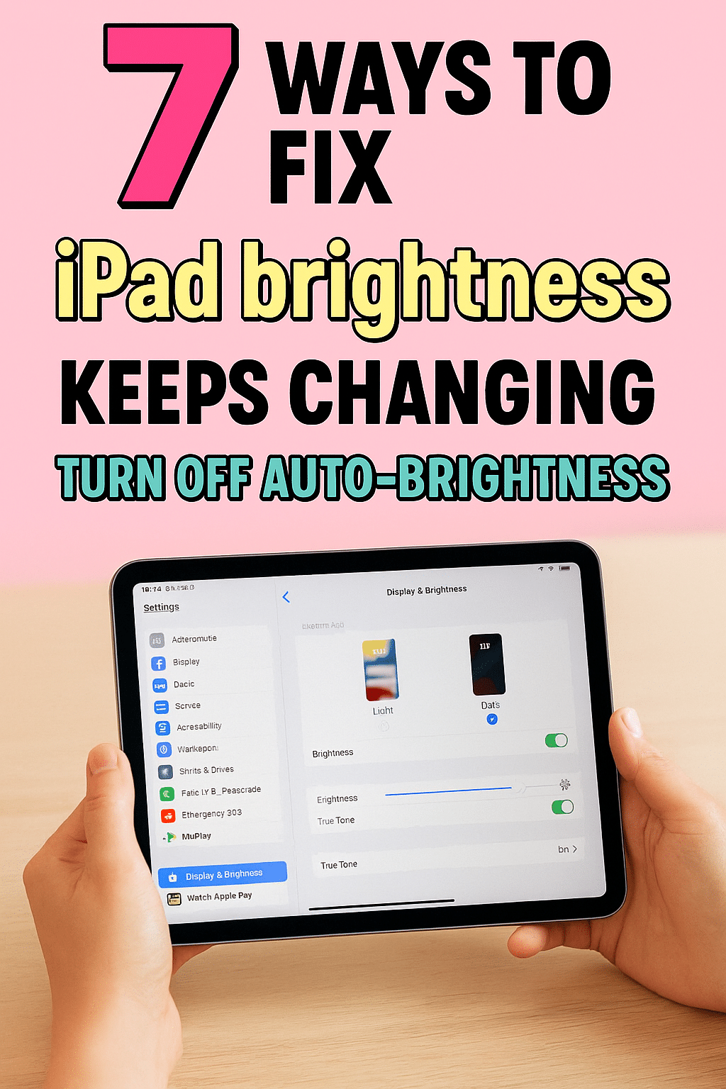 IPad Brightness Keeps Changing – How To Disable Auto-Brightness ...