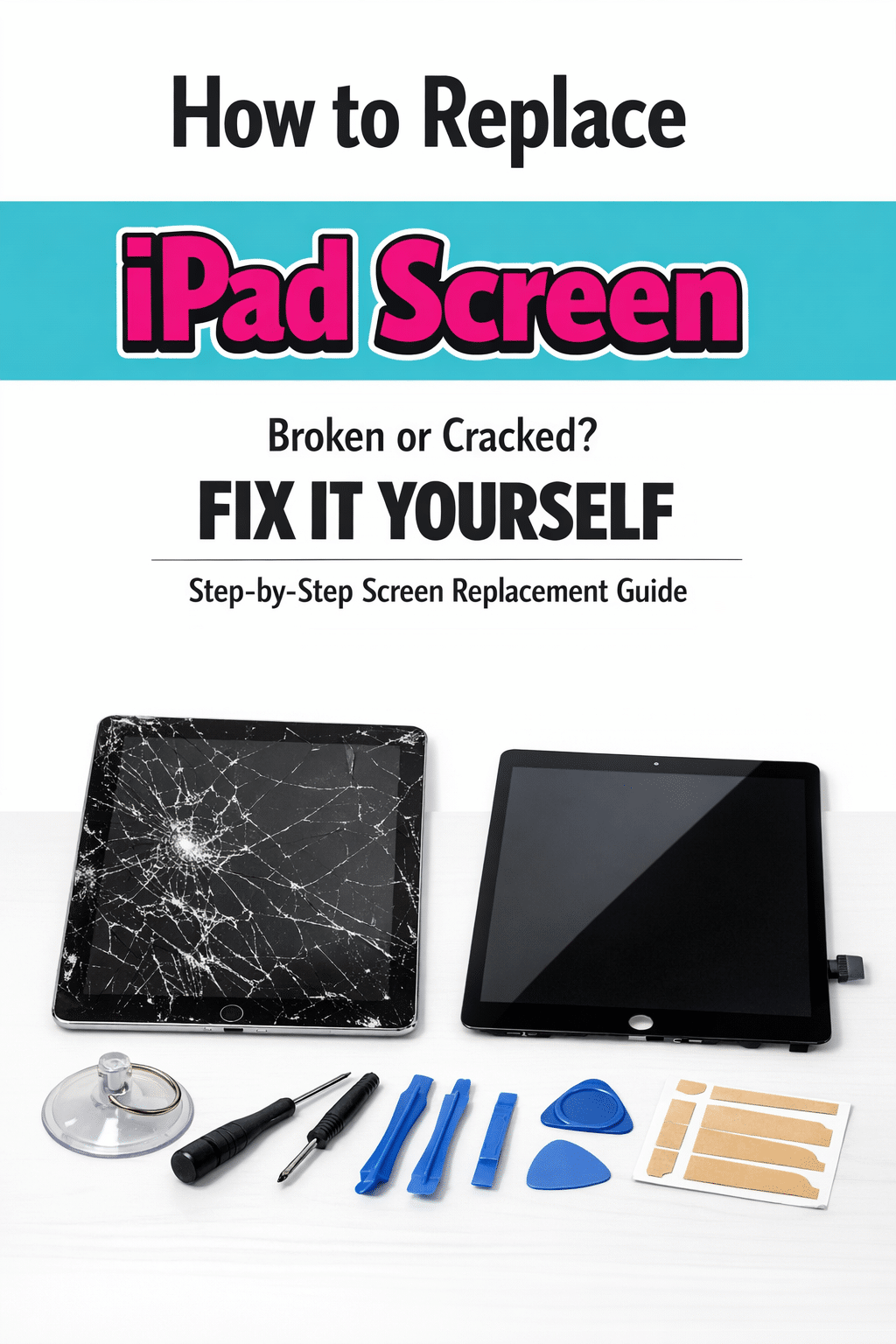 How To Replace & Fix A Broken IPad Screen - Digitalhow