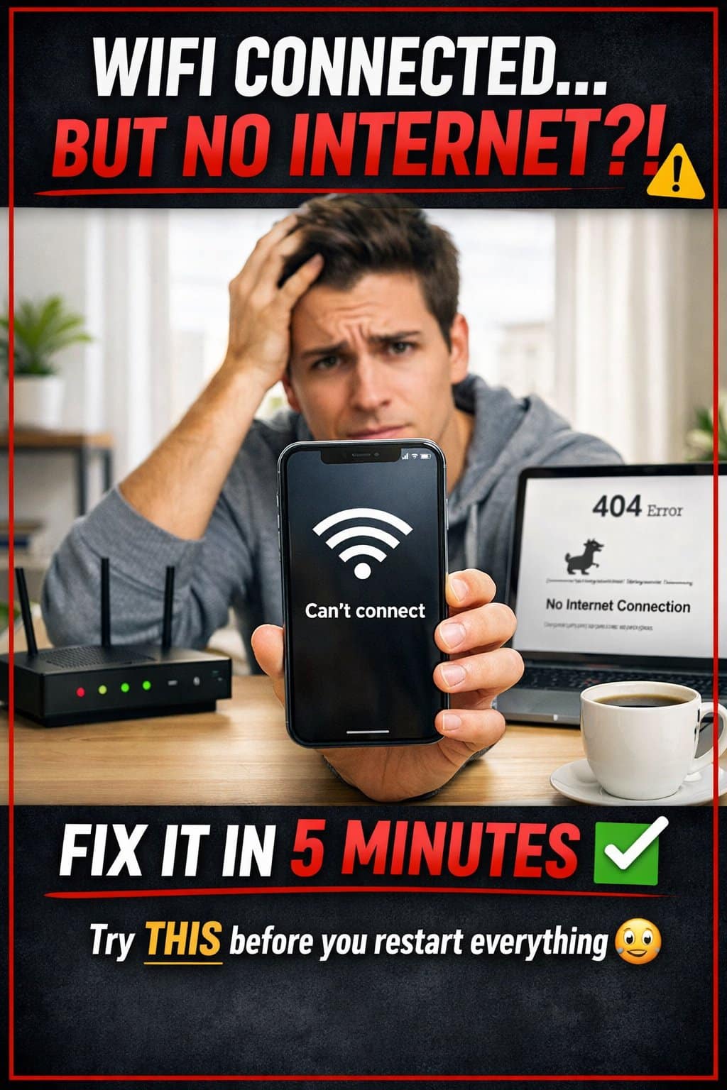 Wifi Connected But No Internet? Fix It In 5 Minutes - Digitalhow